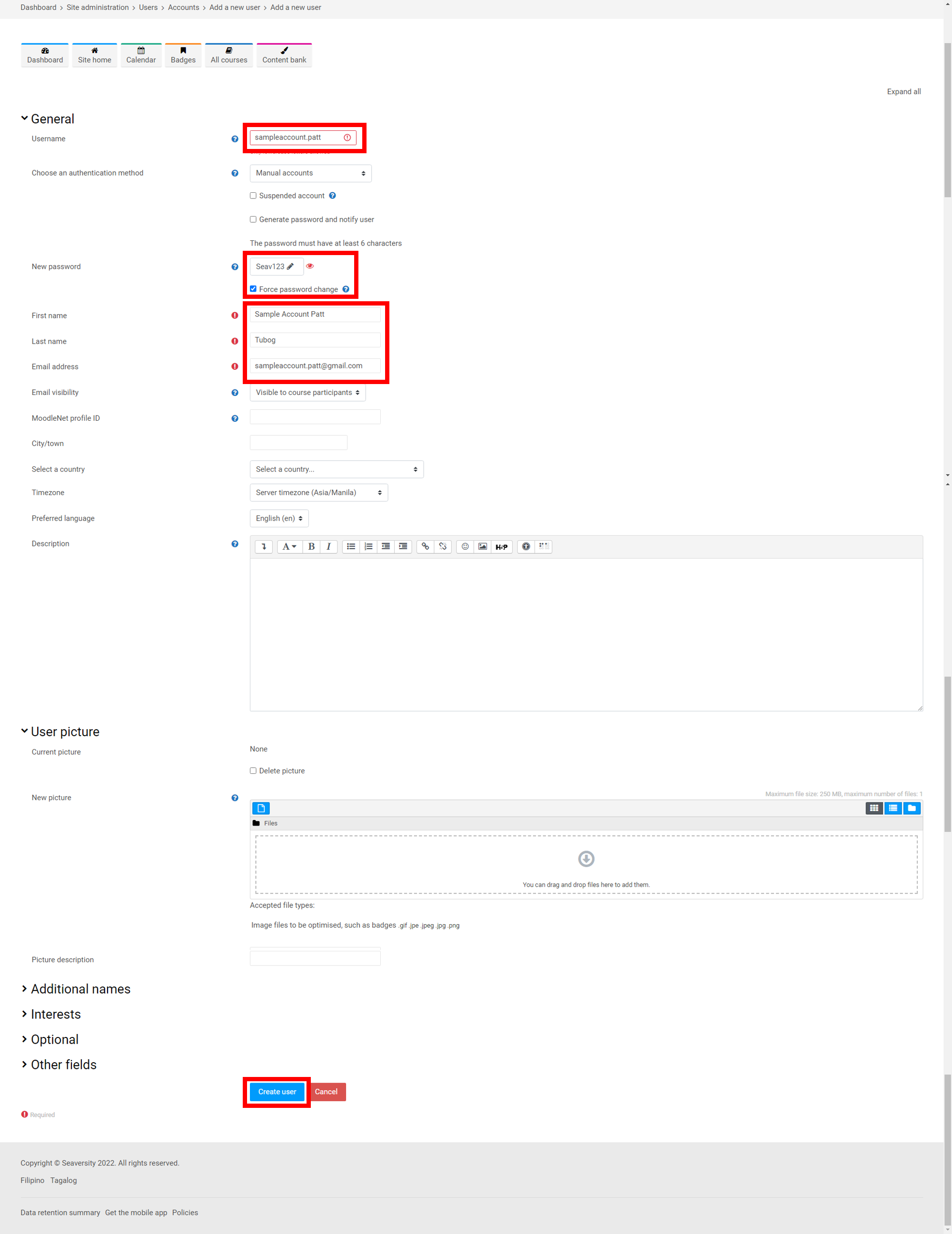 TLA3 Manual/Bulk Authenticate Users